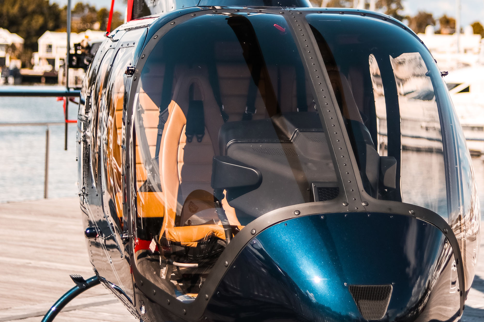 Helicopter in Portofino along the Italian Riviera- Portofino Boats